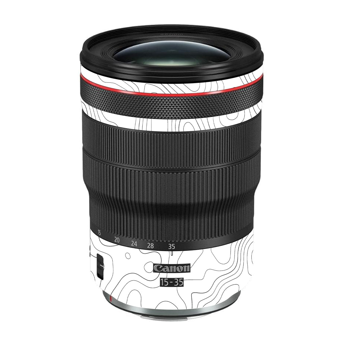 White Contour Design Canon RF 15-35mm F/2.8L USM Camera Lens Skin