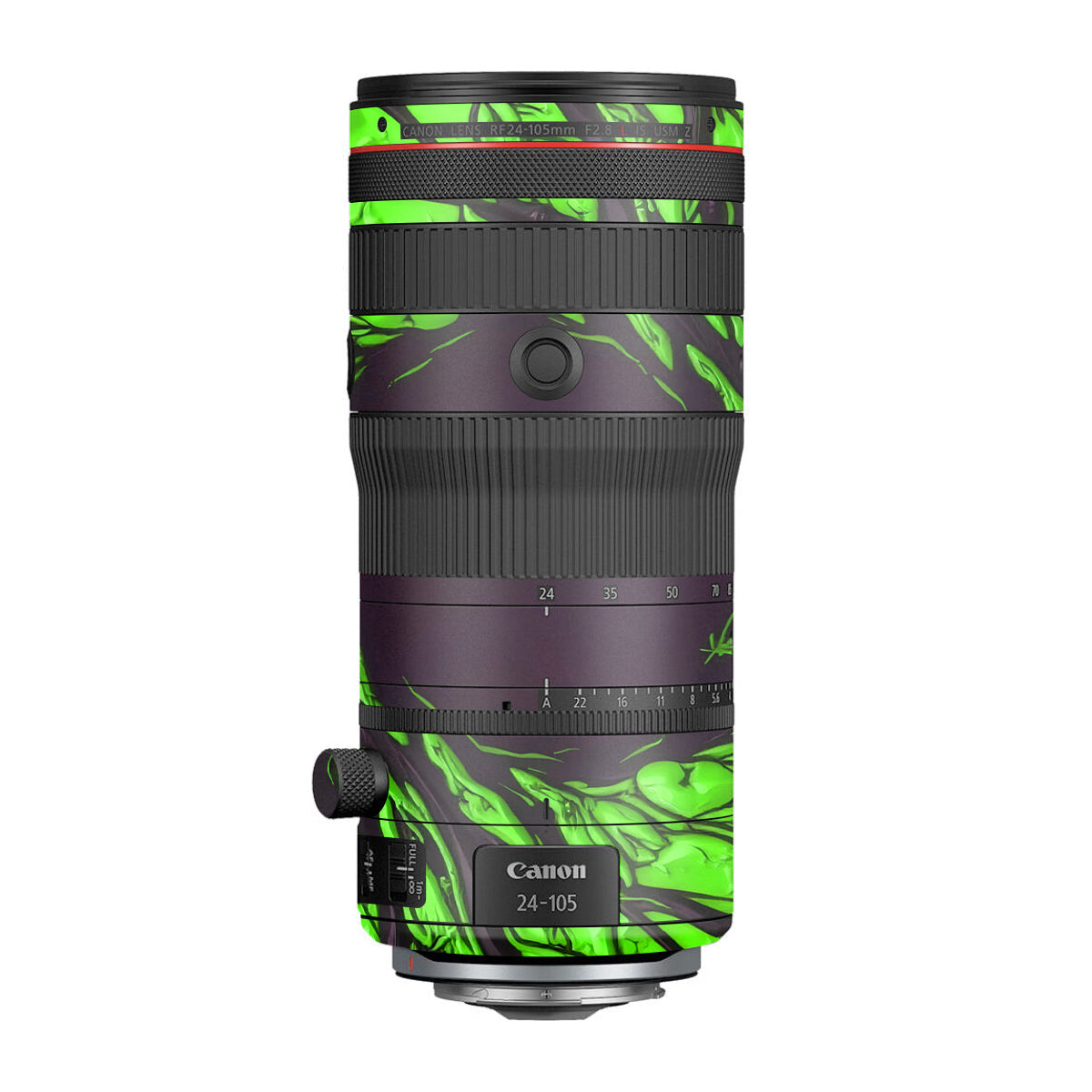 Venom Green Canon RF 24-105mm F/2.8 L IS USM Z Camera Lens Skin