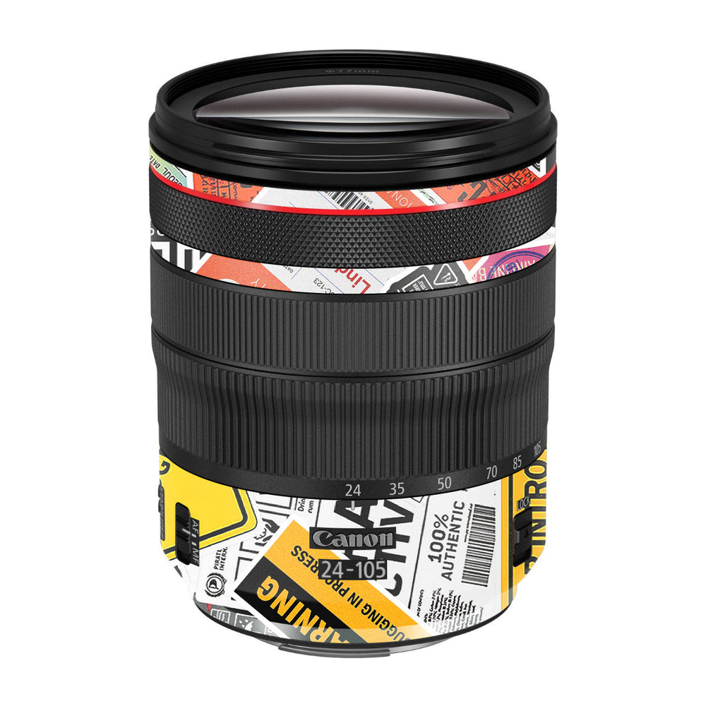 Tech Aesthetic Sticker Collage Canon RF 24-105mm F/4 Camera Lens Skin