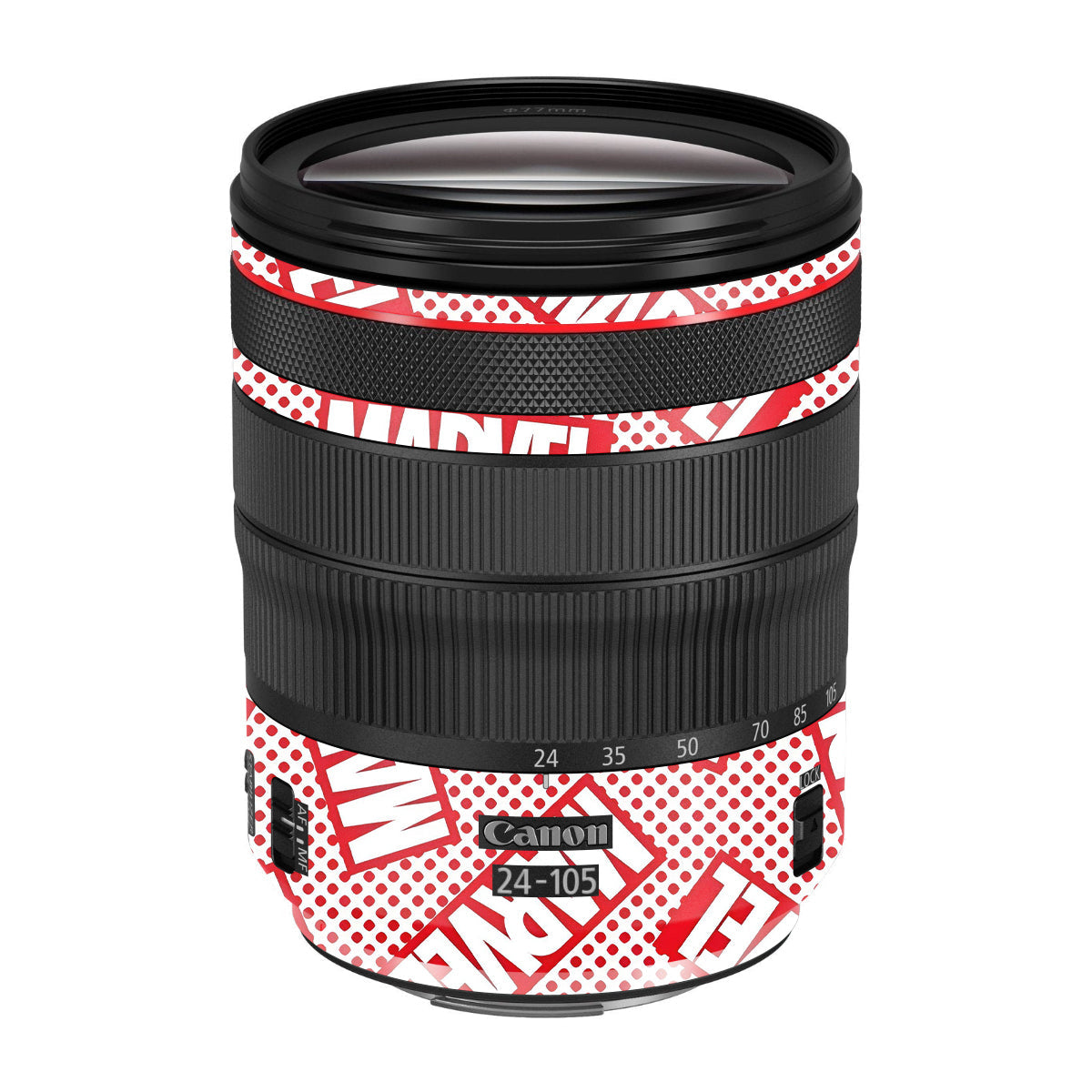 Marvel Comics Canon RF 24-105mm F/4 Camera Lens Skin