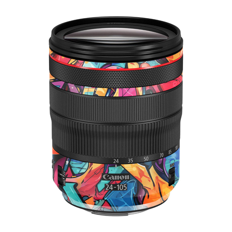 Urban Graffiti Explosion Canon RF 24-105mm F/4 Camera Lens Skin
