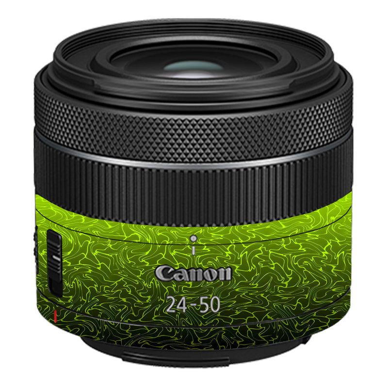 Lime Yellow to Black Gradient Canon 24-50mm Camera Lens Skin