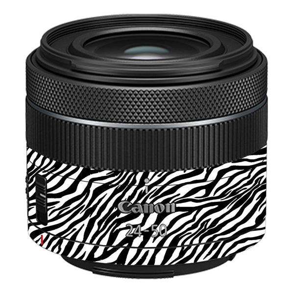Classic Zebra Stripes Canon RF 24–50mm f/4.5–6.3 IS STM Camera Lens Sk