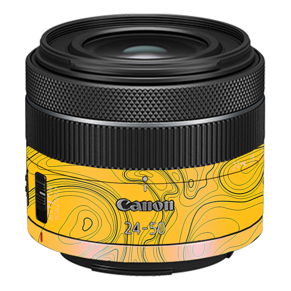 Topographic Map Pattern Canon RF 24–50mm f/4.5–6.3 IS STM Camera Lens