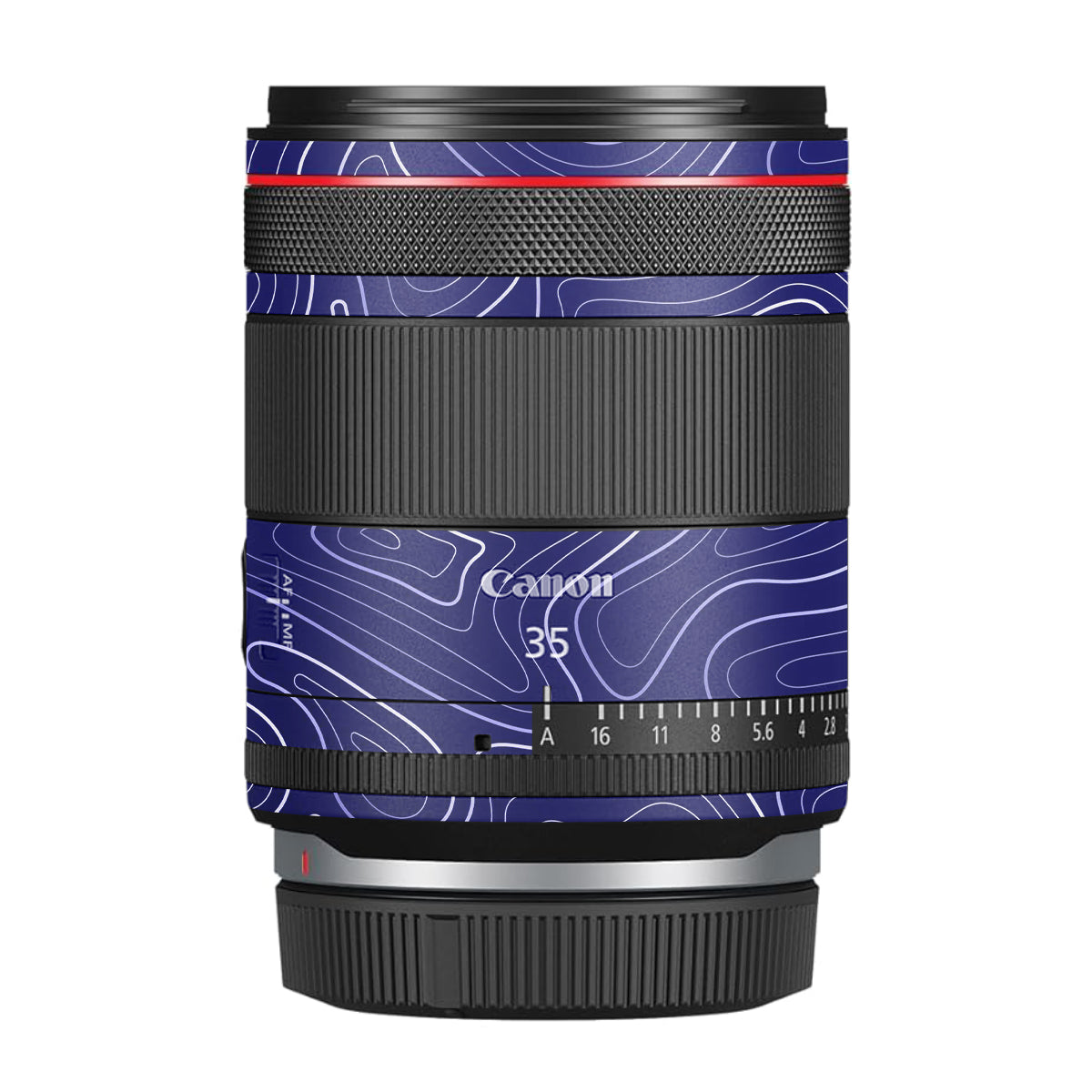 Deep Blue Contour Canon RF 35mm F/1.4 VCM Camera Lens Skin