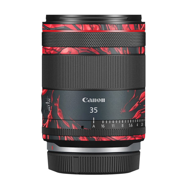 Venom Red Canon RF 35mm F/1.4 VCM Camera Lens Skin
