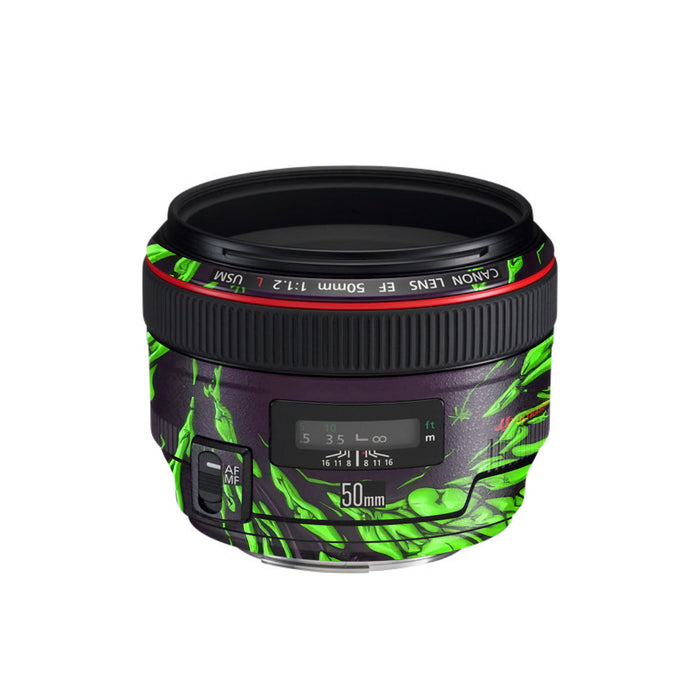 Venom Green Canon EF 50mm F/1.2 L USM Camera Lens Skin
