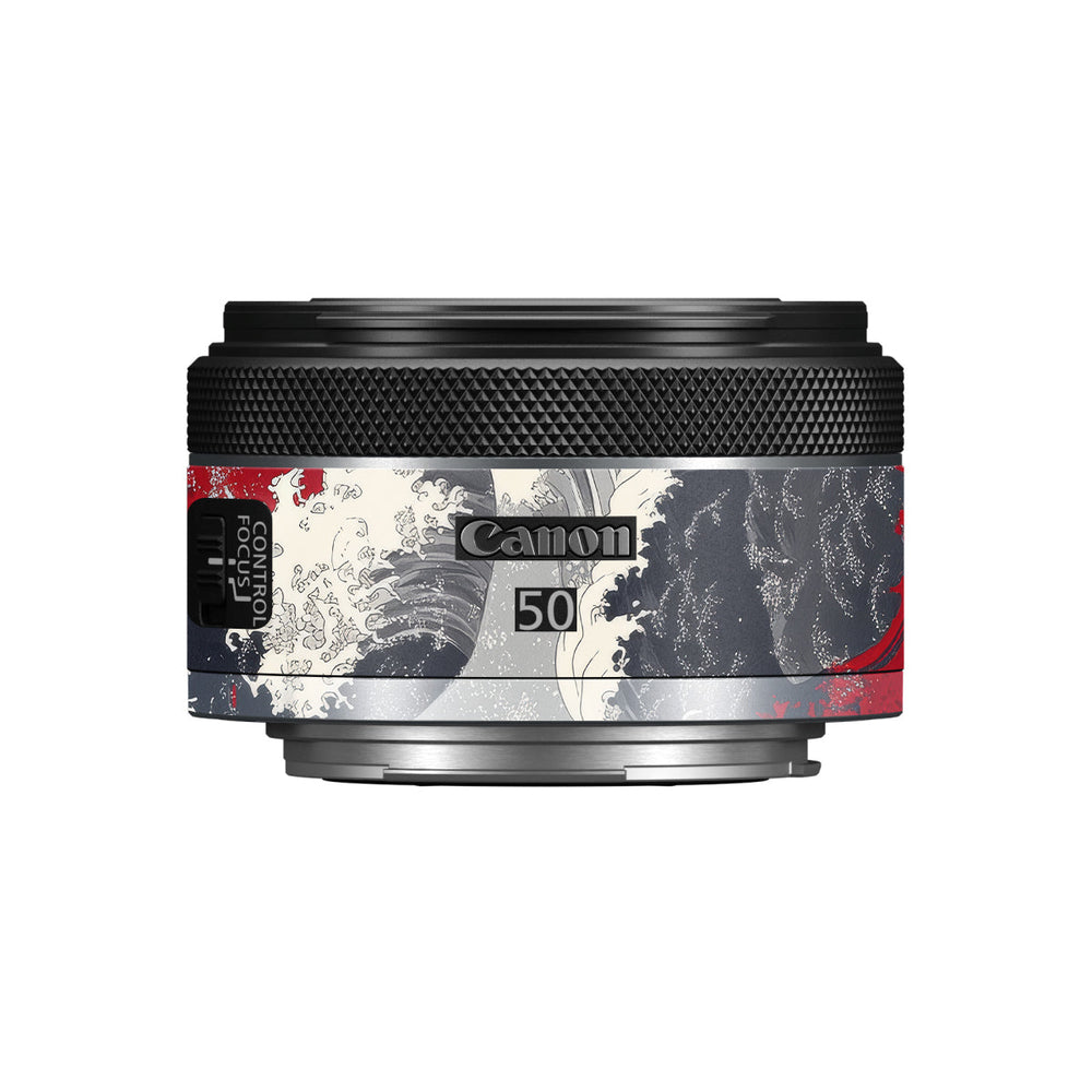 Abstract Waves Canon RF 50mm F/1.8 STM Camera Lens Skin