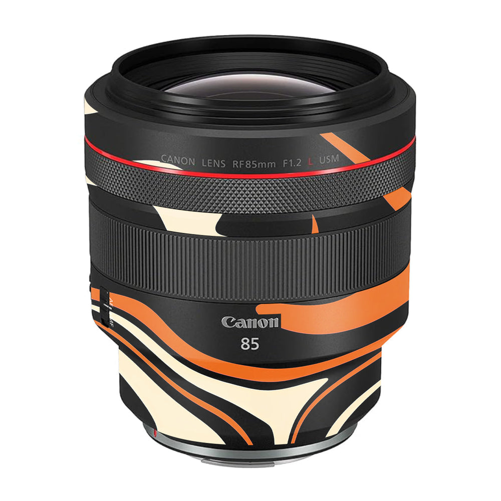 Mid-Century Abstract Swirl Canon RF 85mm F/1.2L USM Camera Lens Skin