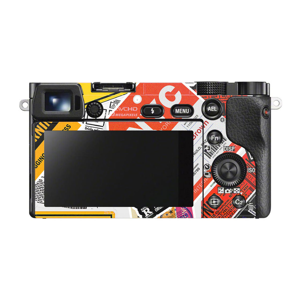 Tech Aesthetic Sticker Collage Sony A6300 Camera Skins