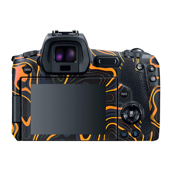 Amber Topographic Waves Canon EOS R Camera Skins