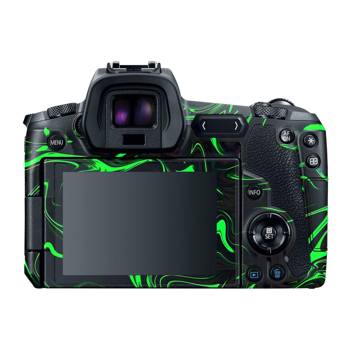 Green Liquid Pattern Canon EOS R Camera Skins