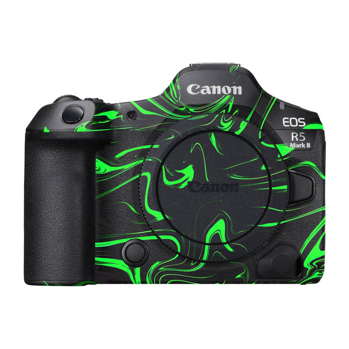 Green Liquid Pattern Canon EOS R5 Mark II Camera Skins