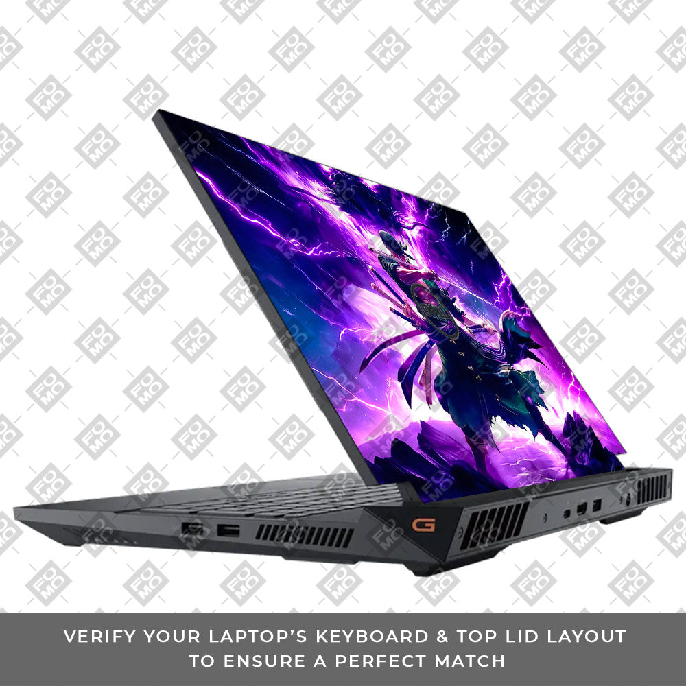Roronoa Zoro Hell Mode Dell G15 5520, 5530 Laptop Skin