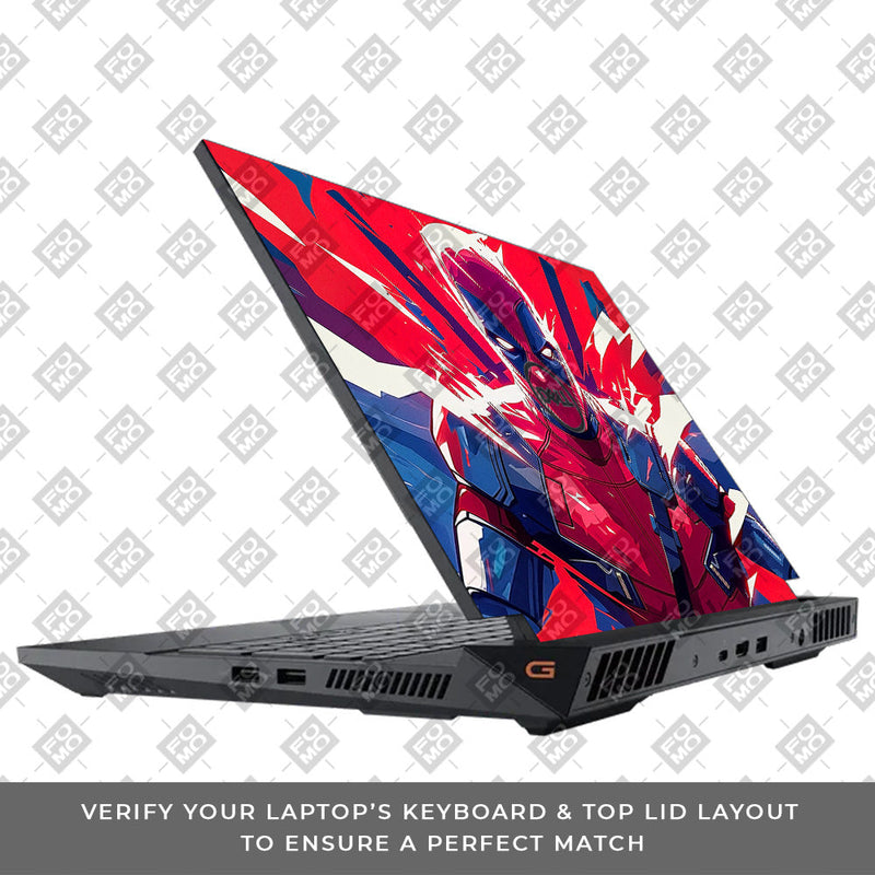 Deadpool Power Burst Dell G15 5520, 5530 Laptop Skin