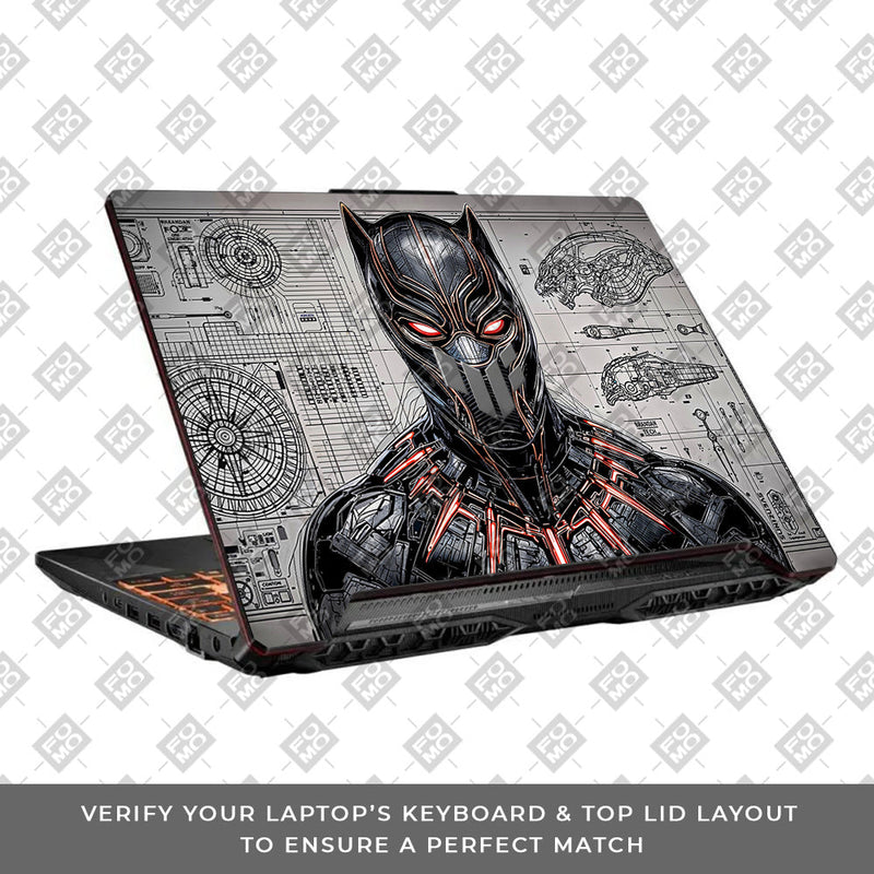 Black Panther Vibranium Tech Asus TUF F15 FX506 & A15 FA506 3D Laptop