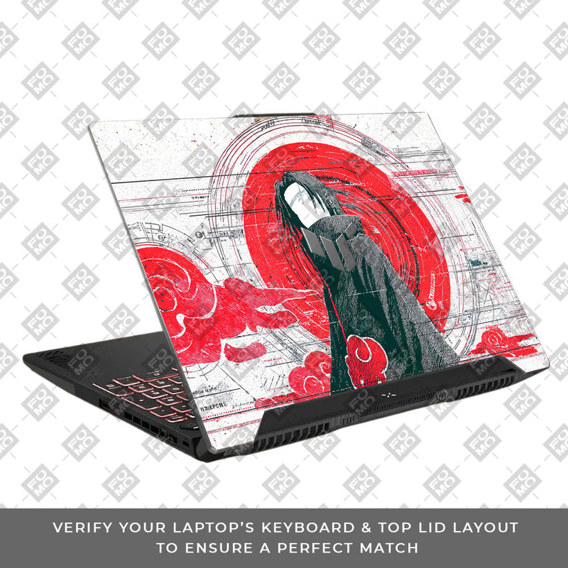 Itachi Uchiha Mark of the Akatsuki Asus TUF F15 FX507 & A15 FA507 Lapt
