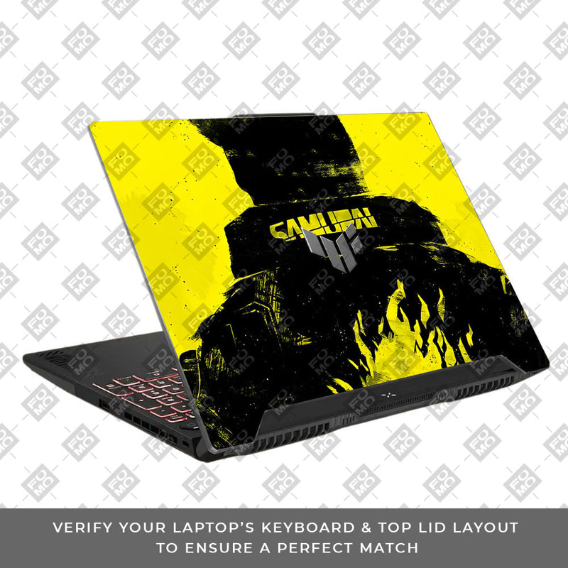 Backlit SAMURAI Jacket Asus TUF F15 FX507 & A15 FA507 Laptop Skin