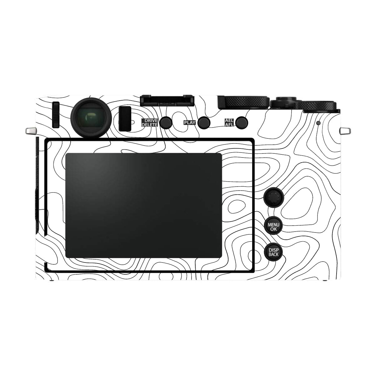 White Contour Design FujiFilm X-E4 Camera Skin