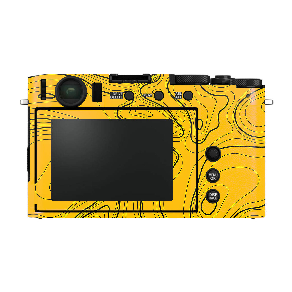Topographic Map Pattern FujiFilm X-E4 Camera Skin
