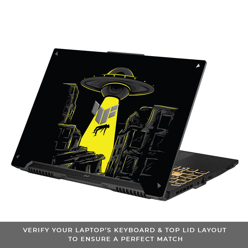 Alien Abduction Asus TUF Gaming F16 and TUF Gaming A16 Laptop Skin