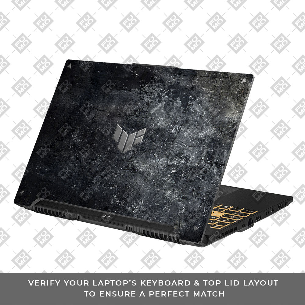 Dark Slate Armor Asus TUF Gaming F16 and TUF Gaming A16 Laptop Skin