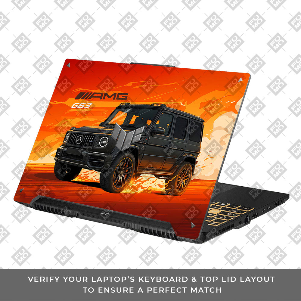 Mercedes AMG G63 Asus TUF Gaming F16 and TUF Gaming A16 Laptop Skin