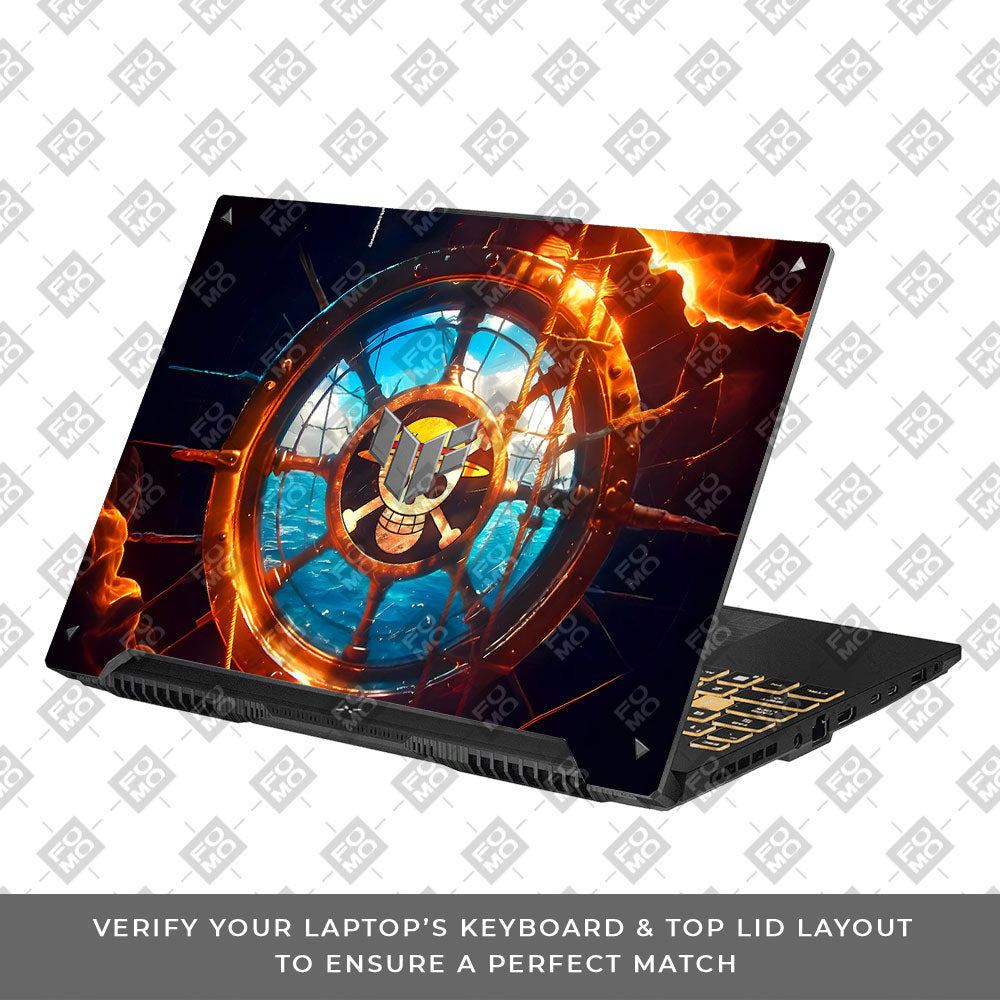 Straw Hat Pirates Emblem Asus TUF Gaming F16 and TUF Gaming A16 Laptop