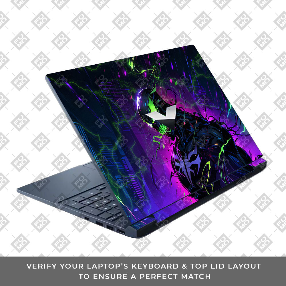 Venom Chaos Surge HP Victus 3D Laptop Skin