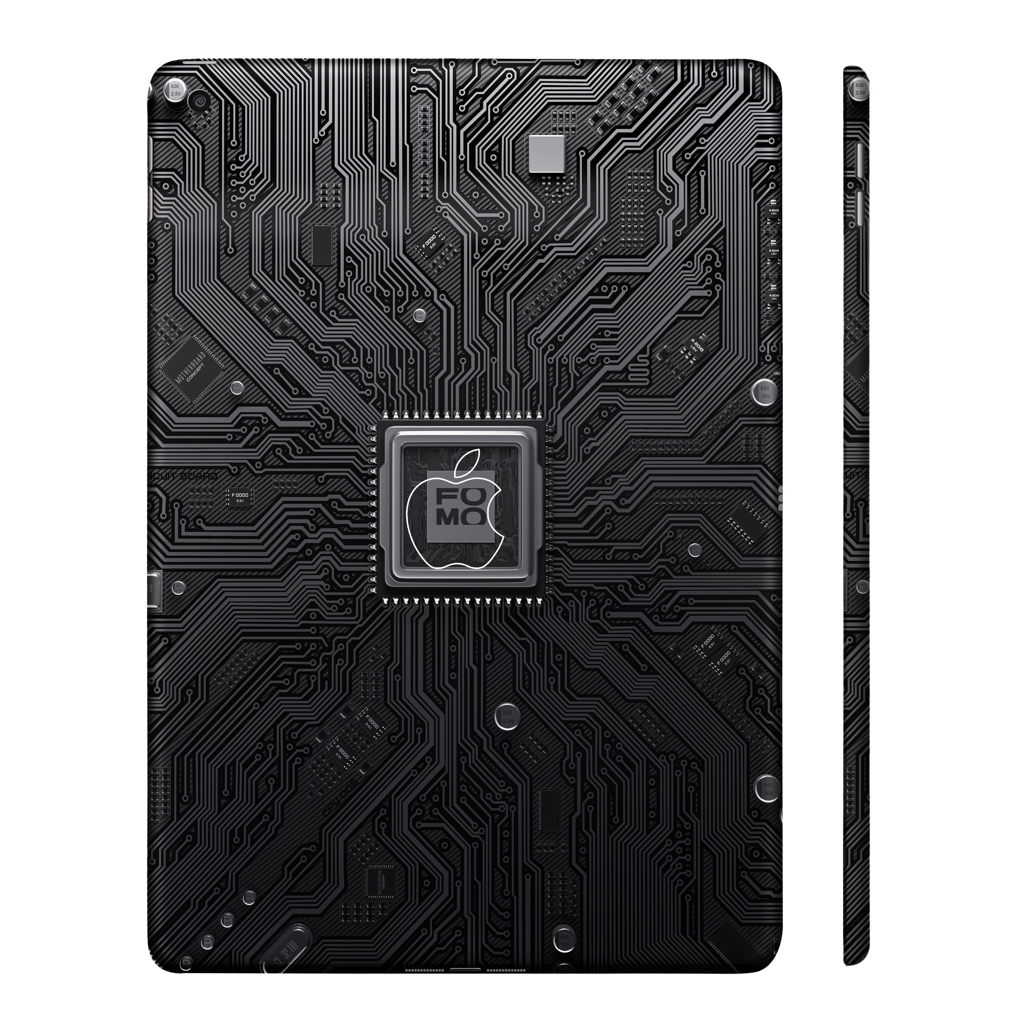 Apple iPad 9th Gen 2021 FOMO Circuit Dark Mode Tablet Skins