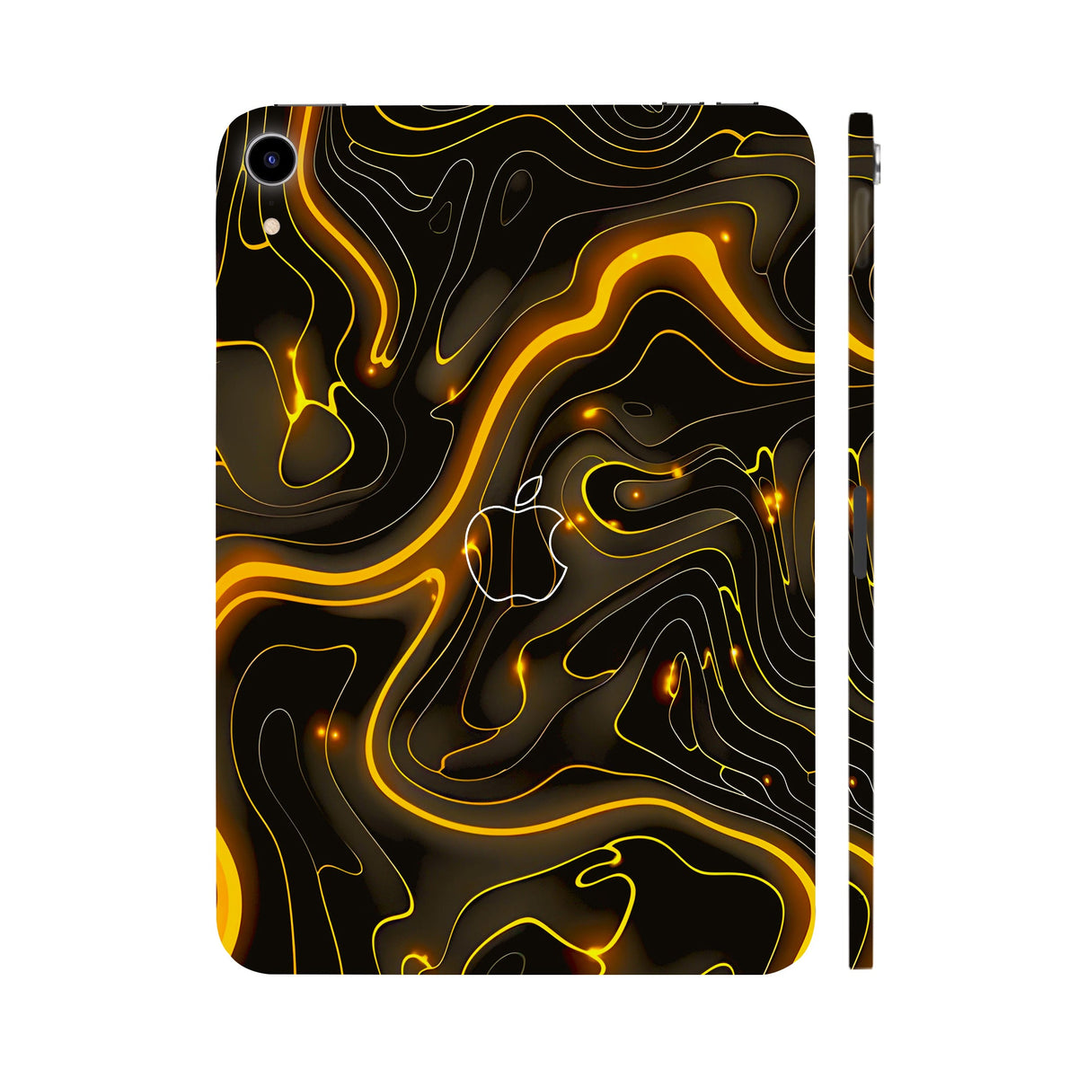 Apple Ipad Air 11 M3 2025 Golden Lava Waves Tablet Skins
