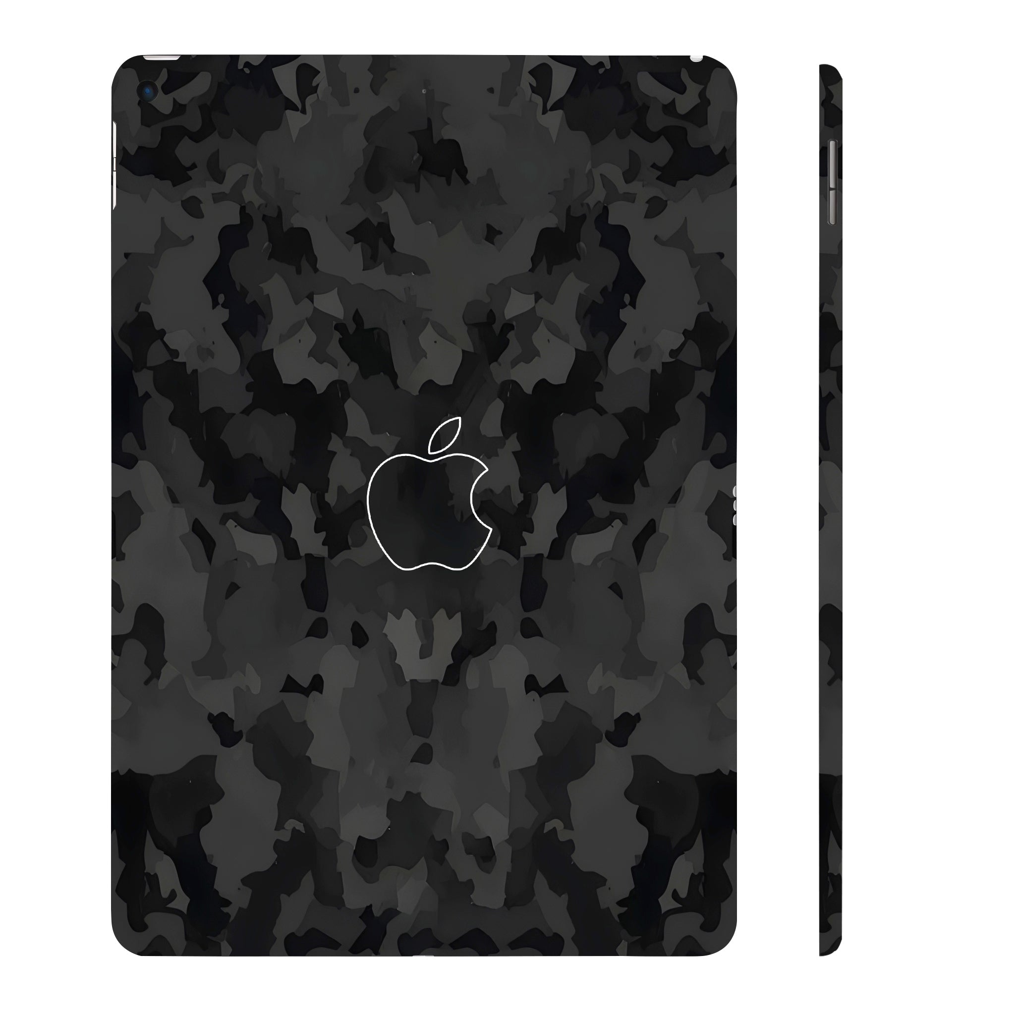 Apple iPad Air 3 2019 Textured Black Camouflage Tablet Skins