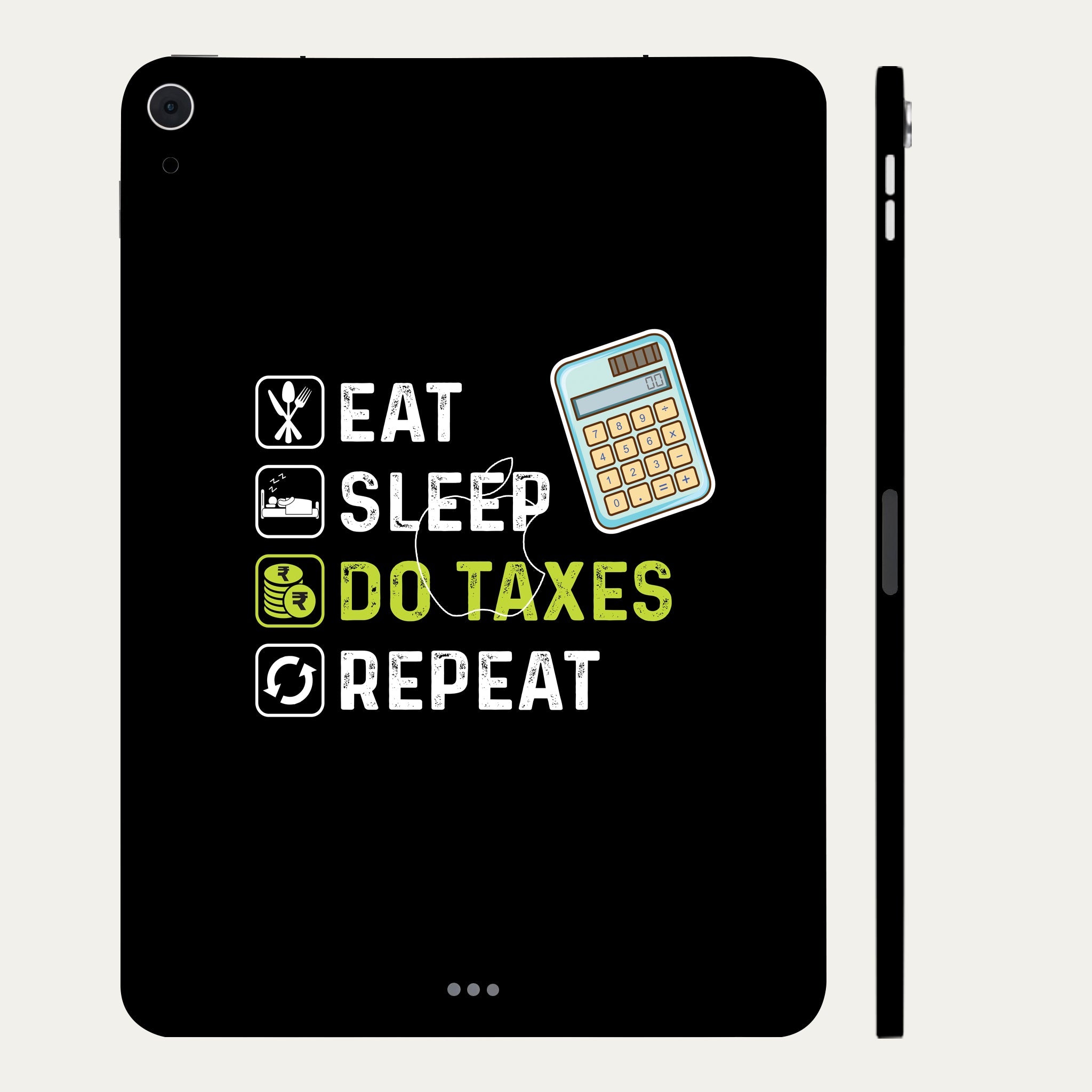 Apple iPad Air 5th Gen 2022 Eat Sleep Do Taxes Repeat Tablet Skins