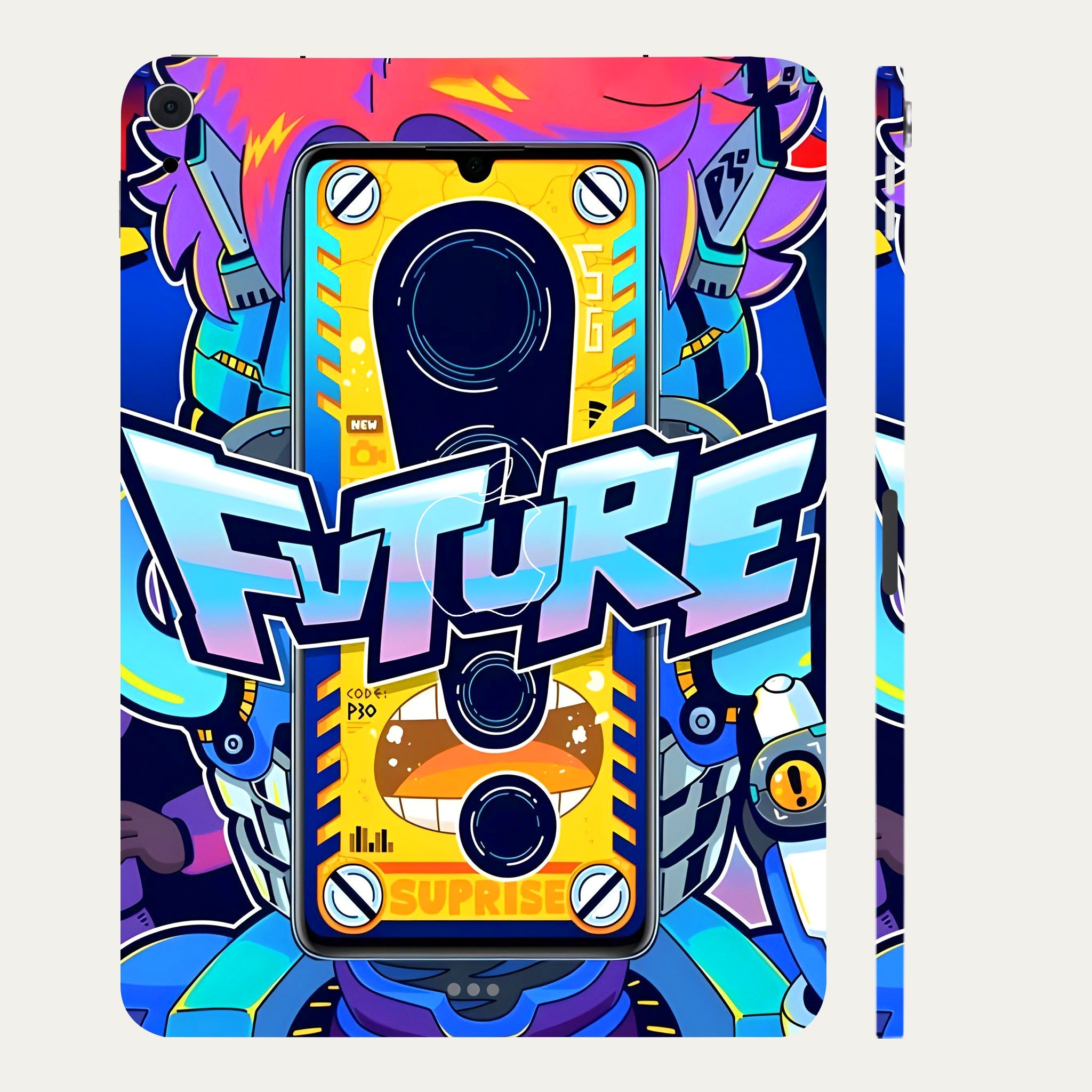 Apple iPad Air 4th Gen 2020 Futuristic Cyberpunk Tablet Skins