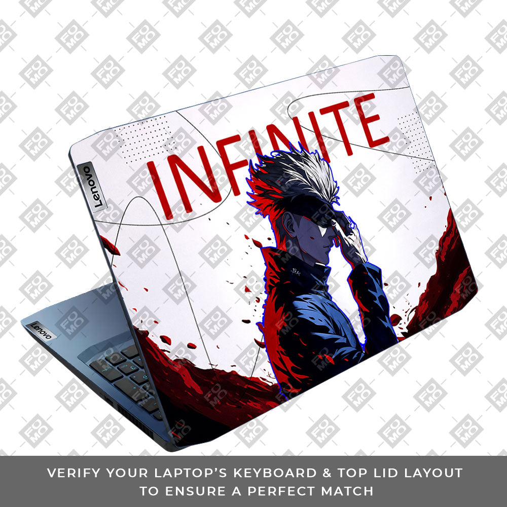 JJK Satoru Gojo Lenovo IdeaPad Gaming 3 15ARH05 and 15IMH05 Laptop Ski