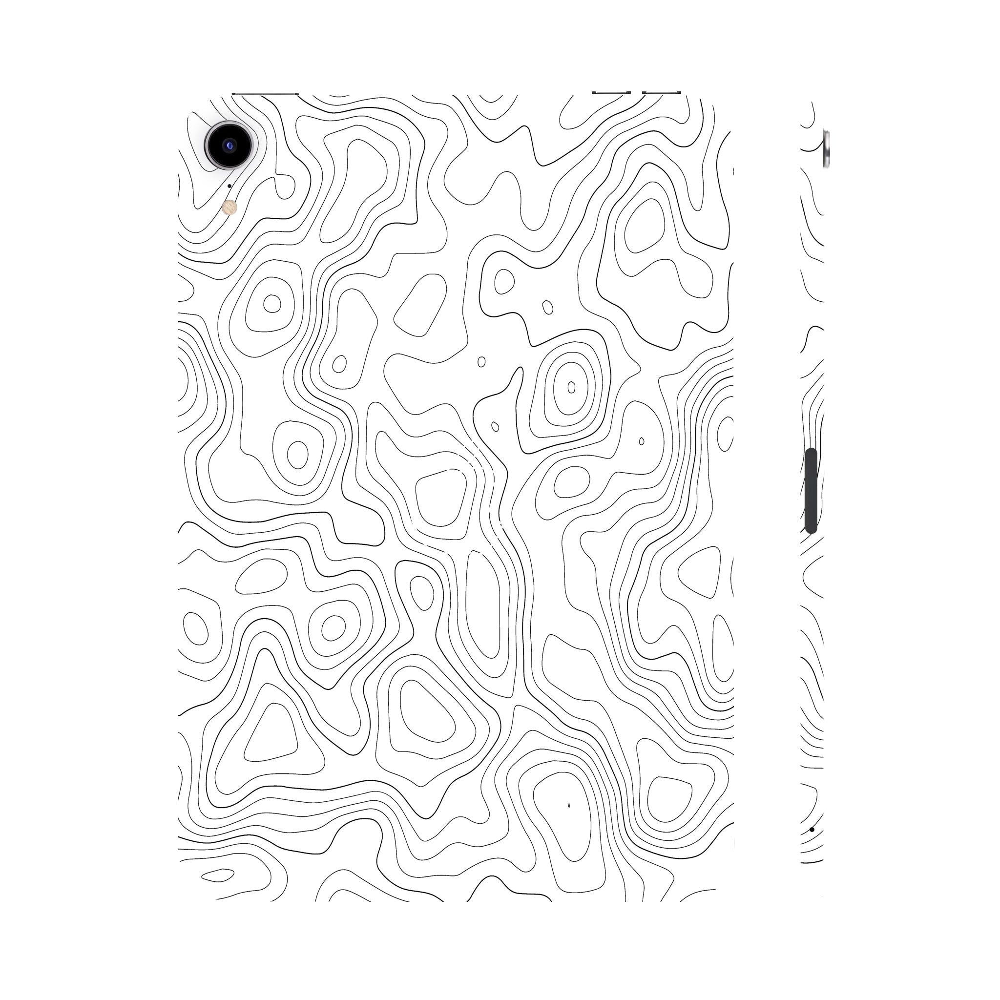 Apple iPad Mini 6th Gen 2021 White Contour Design Tablet Skins