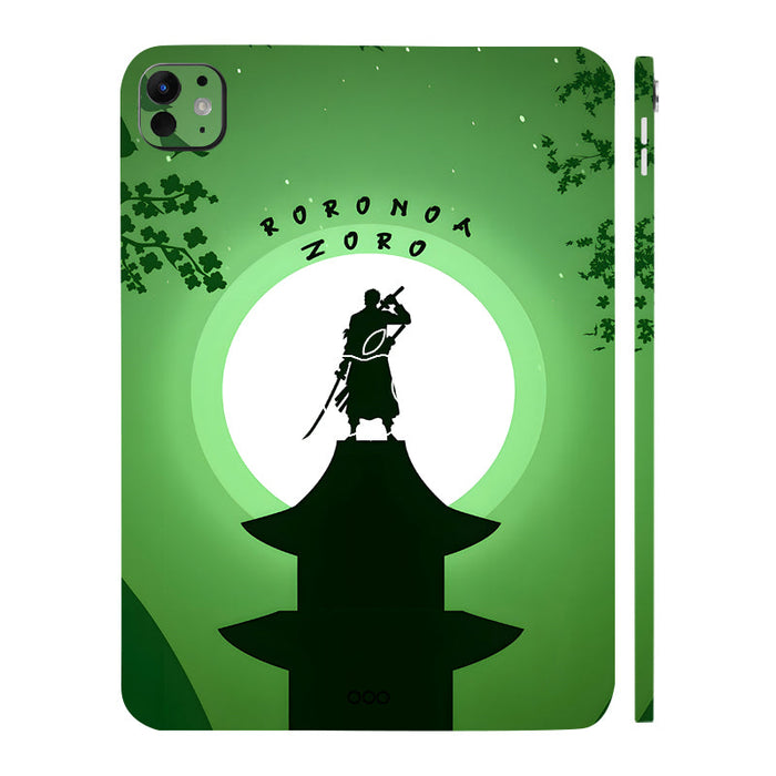 Apple iPad Pro 11 M5 2025 Roronoa Zoro Silhouette Anime Tablet Skins