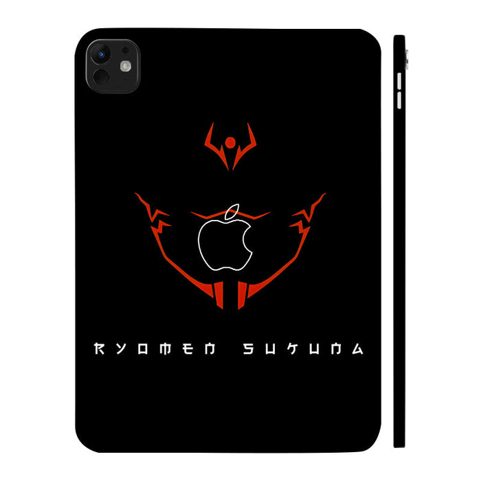 Apple iPad Pro 11 M5 2025 Sukuna's Curse Mark in Red Anime Tablet Skin