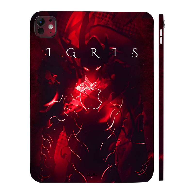 Apple iPad Pro 11 M5 2025 Blood Red Commander Igris Anime Tablet Skins