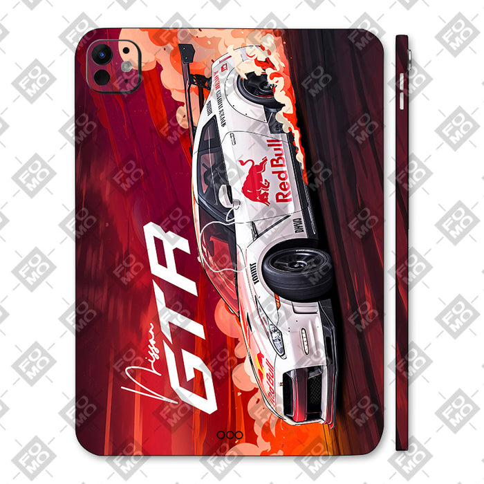 Apple iPad Pro 11 M5 2025 Nissan GTR Red Bull Drift Fury Tablet Skin