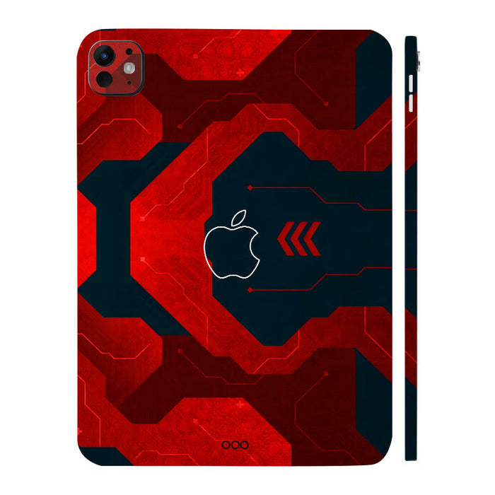 Apple iPad Pro 11 M5 2025 Red Flow Tablet Skins