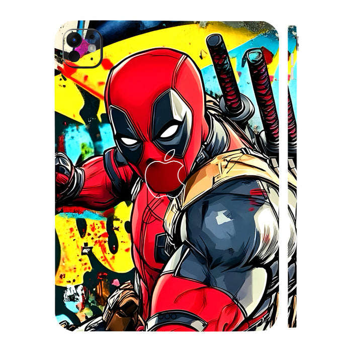 Apple iPad Pro 11 M5 2025 Deadpool Graffiti Style Movies Tablet Skins