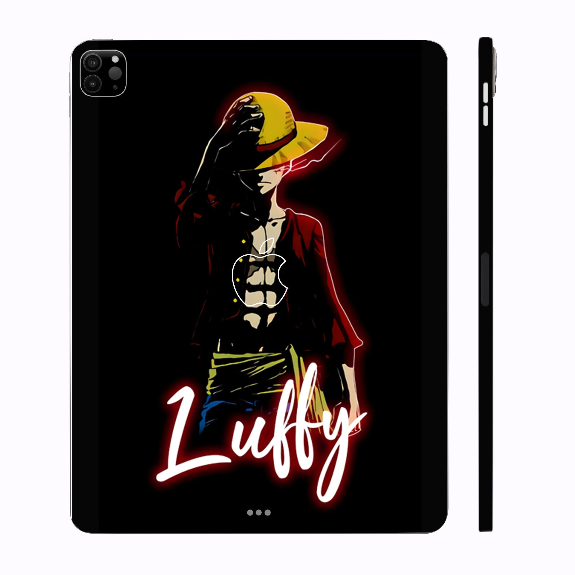 Apple iPad Pro 11 2020 Luffy in Black Background Anime Tablet Skins