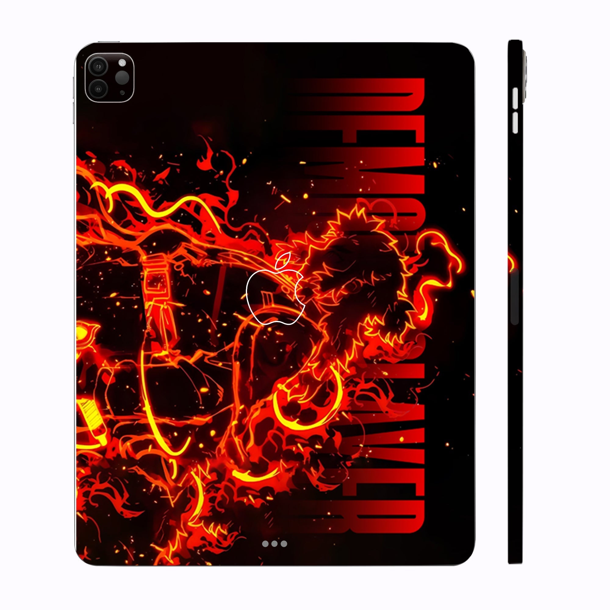 Apple iPad Pro 11 M1 2021 Rengoku Blazing Inferno Anime Tablet Skins