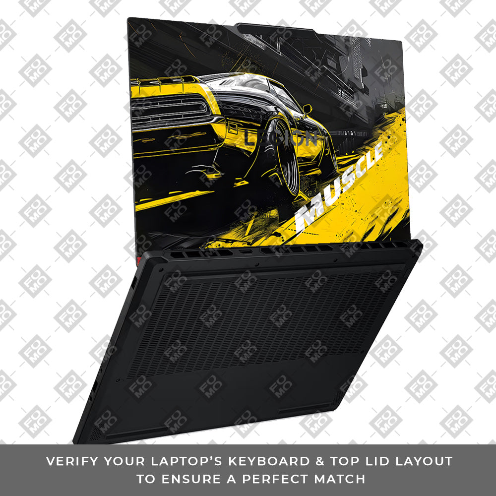Black Muscle Lenovo Legion 5 15AHP10 Laptop Skin