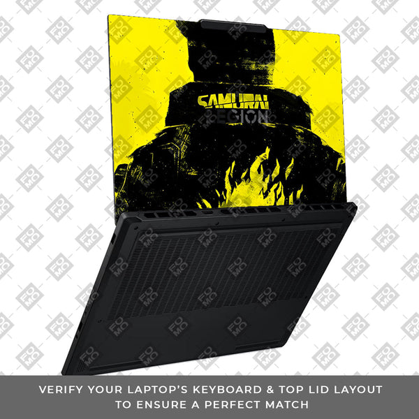 Backlit SAMURAI Jacket Lenovo Legion 5 15AHP10 Laptop Skin
