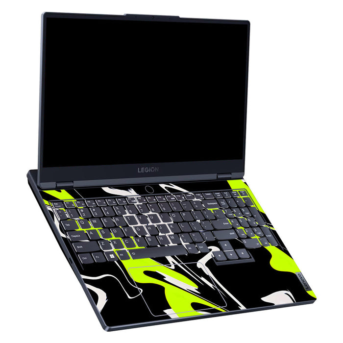 Neon Green and Black Patterns Lenovo Legion 5 15ARP8 Laptop Skin