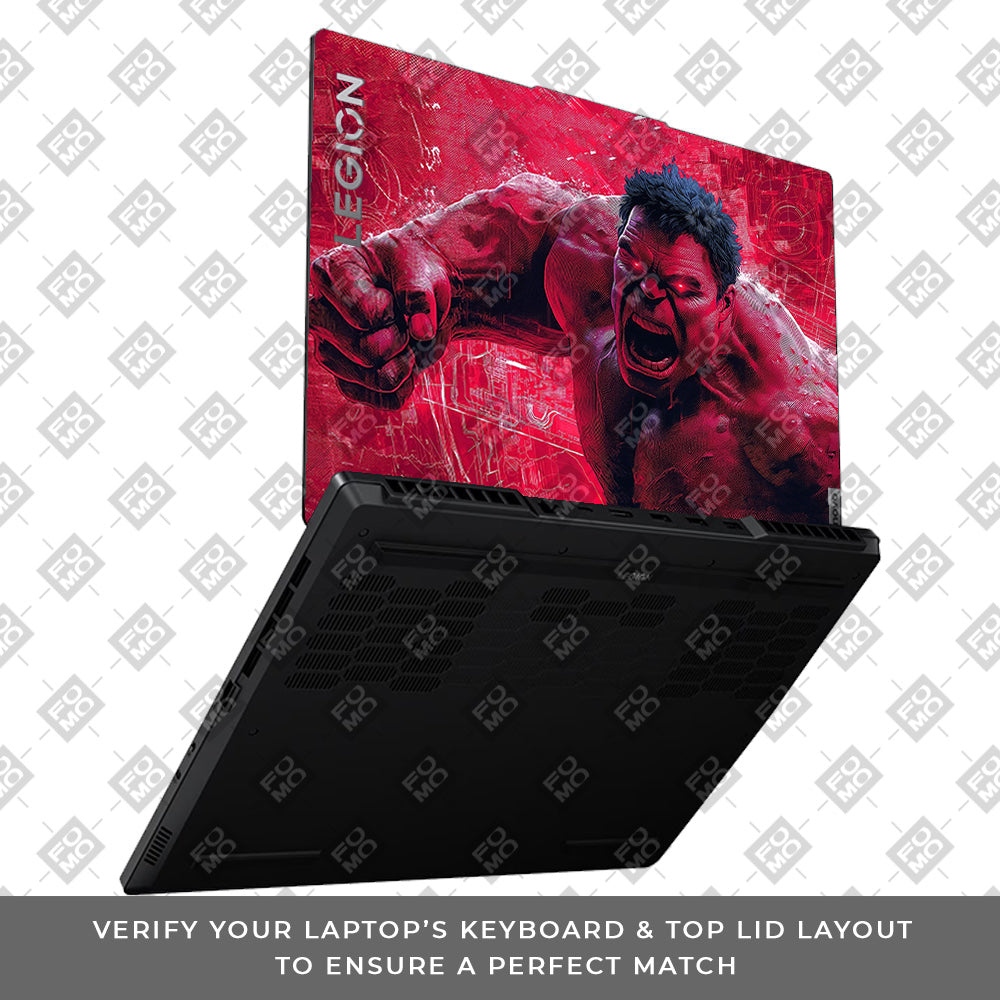 Gamma Rage Red Hulk Lenovo Legion 5 15ARP8 Laptop Skin