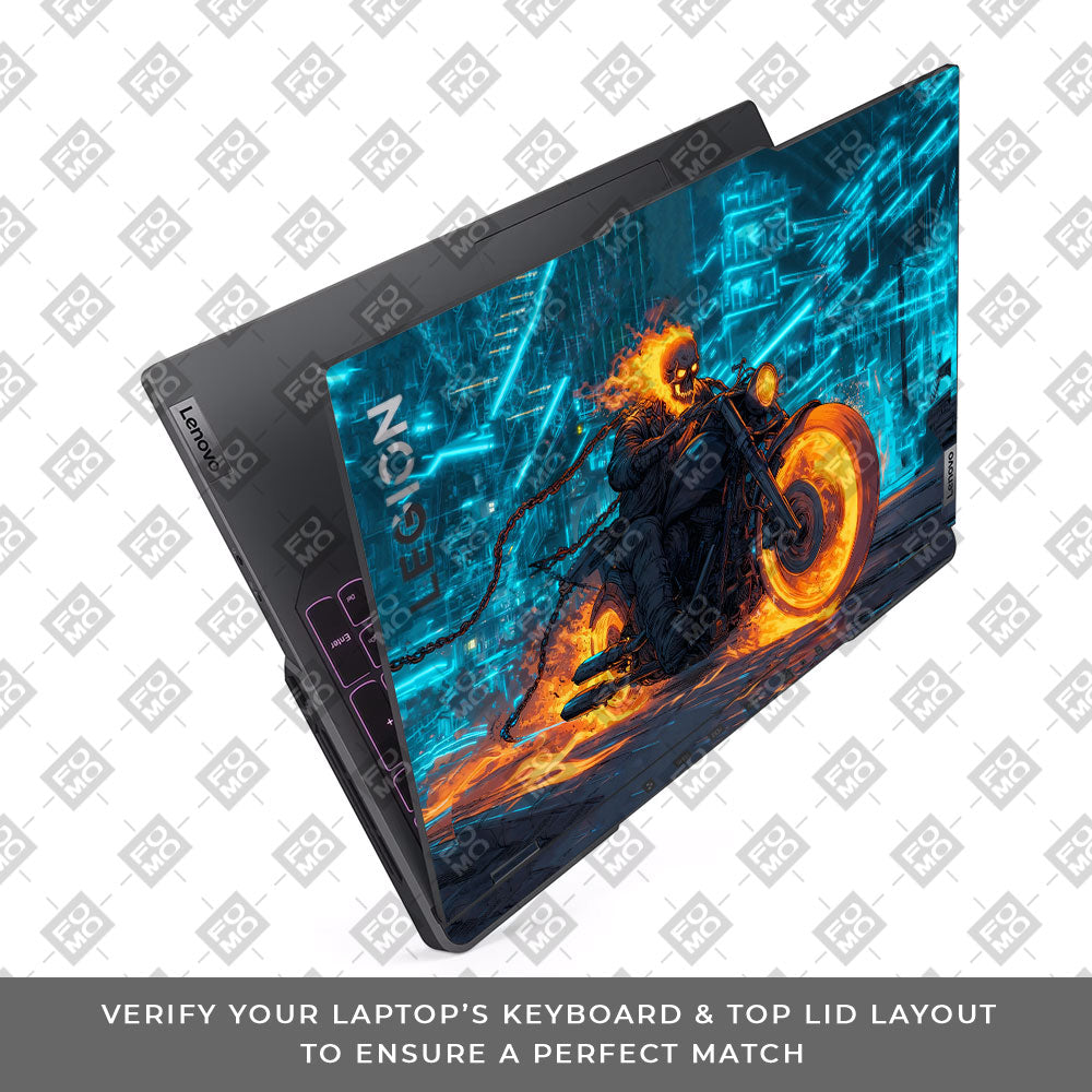 Hellfire Rider Lenovo Legion 5 Pro 16IRX8 and 16IRX9 Laptop Skin
