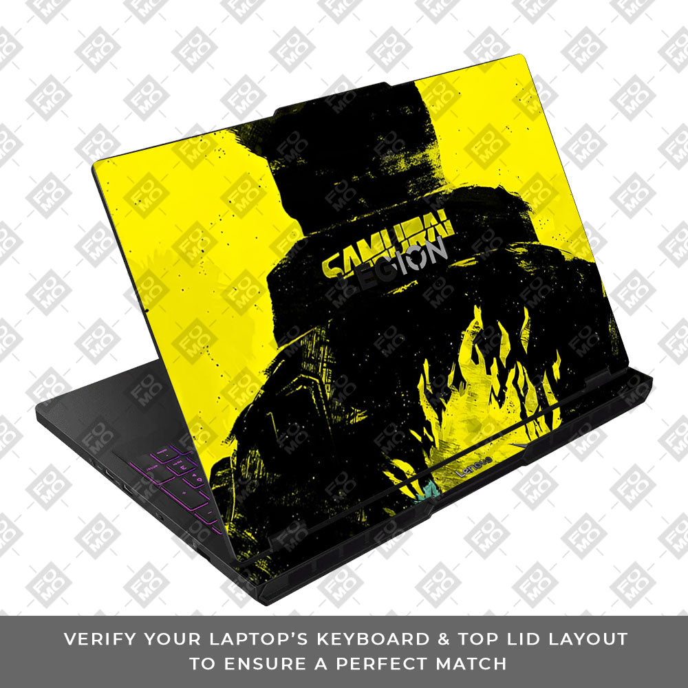 Backlit SAMURAI Jacket Lenovo Legion Pro 5 16AFR10 Laptop Skin